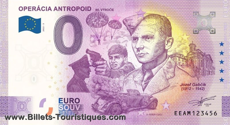 OPERÁCIA ANTHROPOID 2022-5 - Billets Touristiques