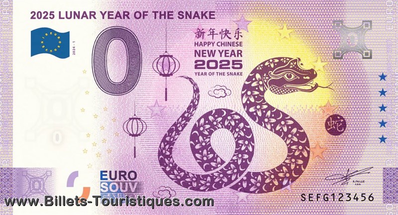 2025 LUNAR YEAR OF THE SNAKE 2024-1 - Billets Touristiques