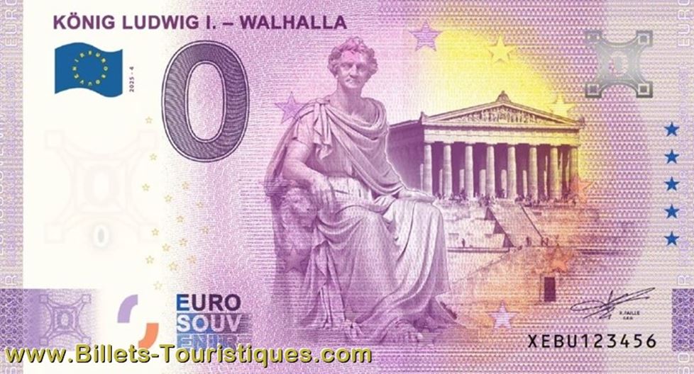 KÖNIG LUDWIG I. - WALHALLA 2025-4 - Billets Touristiques